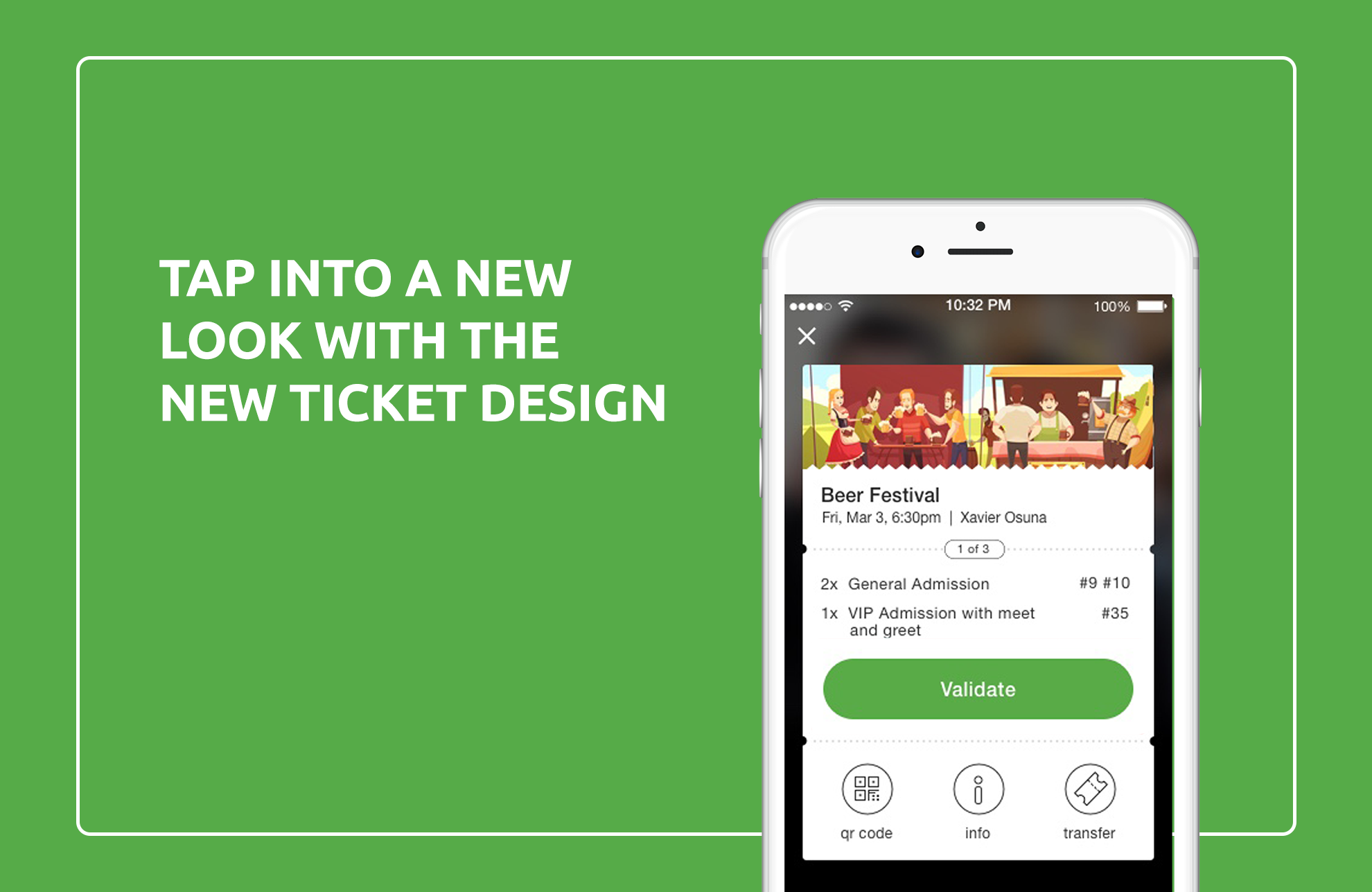 Tap into a new look with the new ticket design | Peatix Organizer